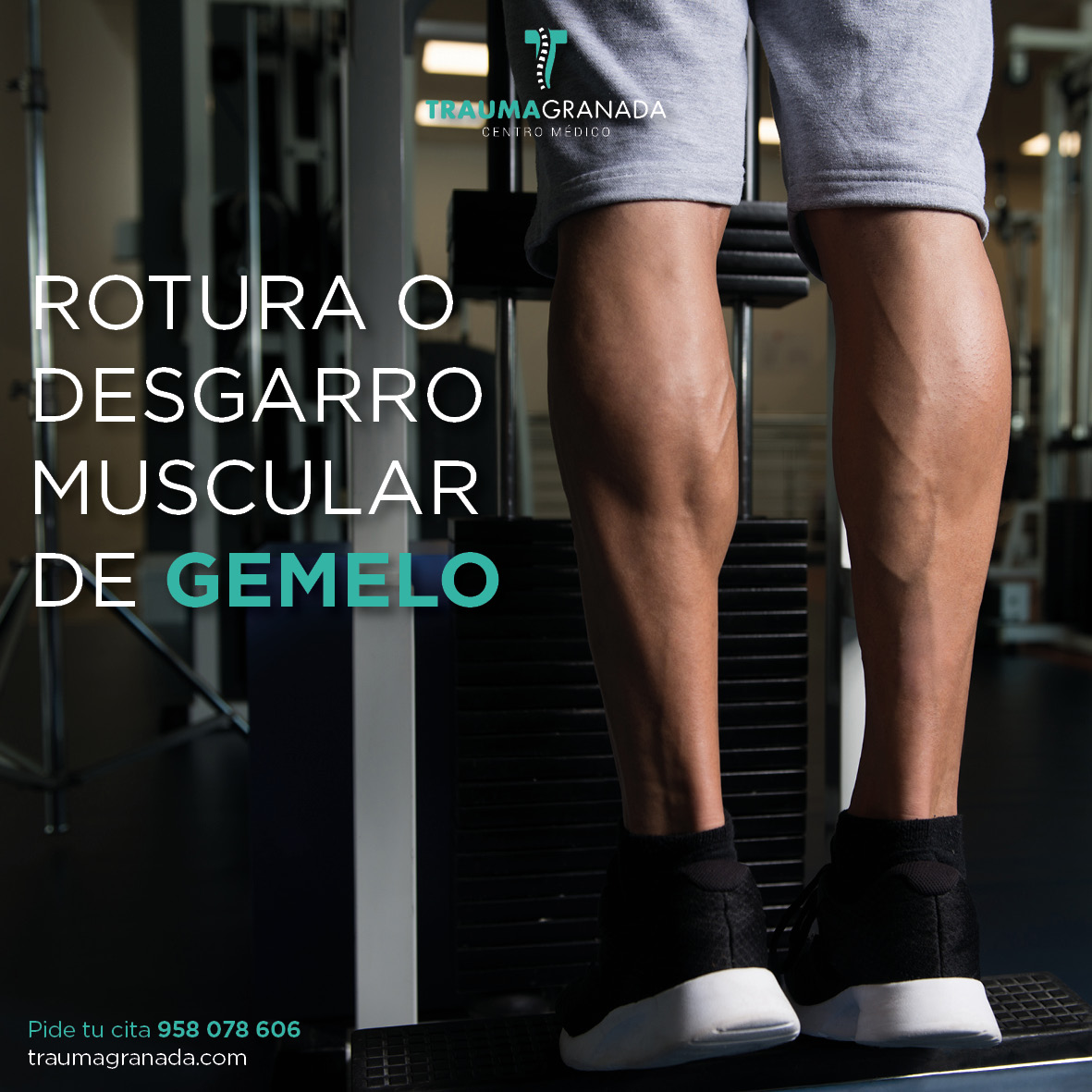Rotura o desgarro muscular de gemelo - Trauma Granada